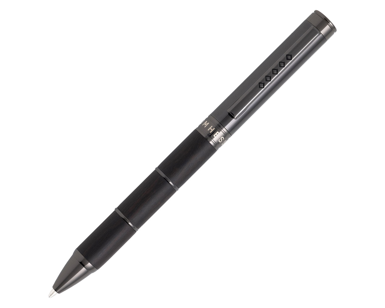 Tom Hessin Revolution Collection Charcoal Wooden Barrel Ballpoint Pen ...